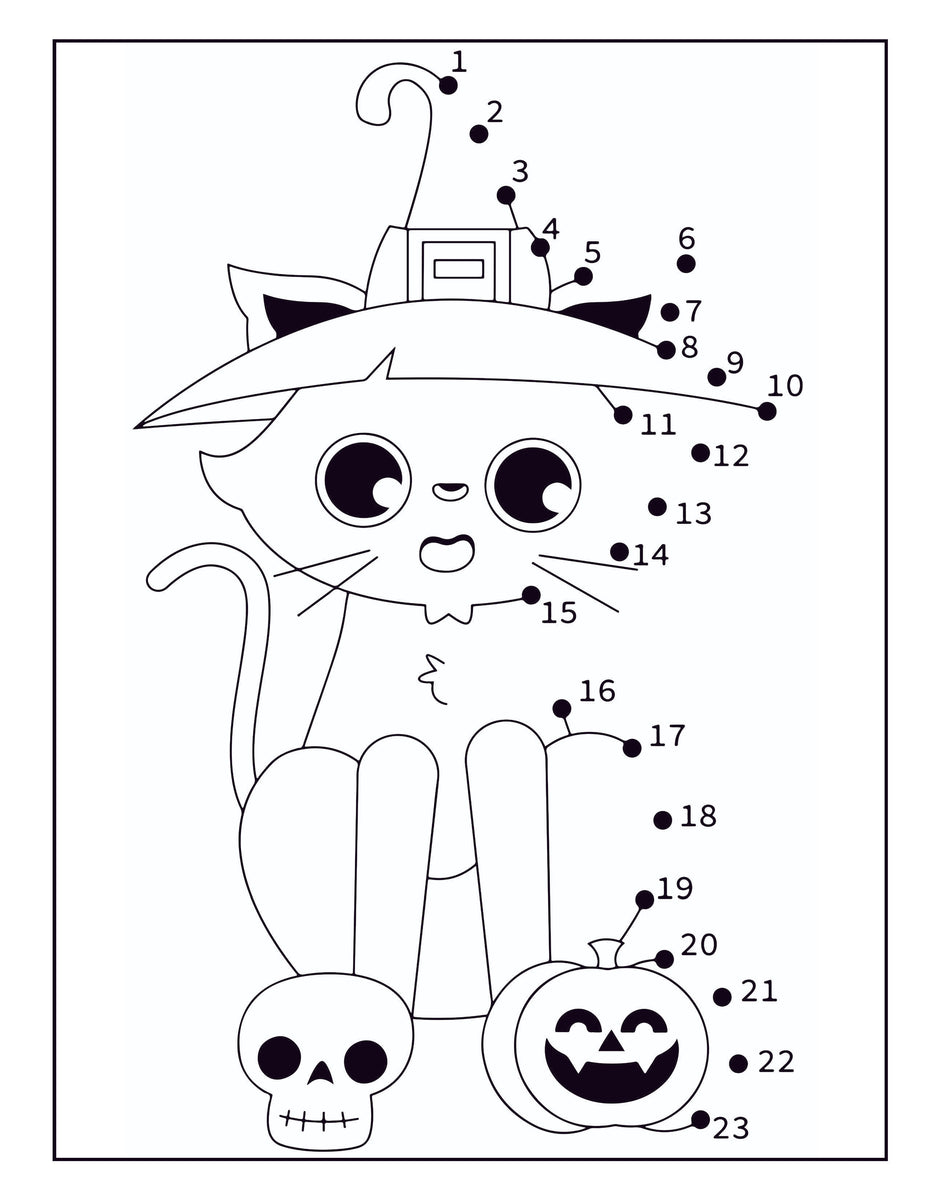 Happy Halloween Dot to Dot Activity Book – Dylanna Press