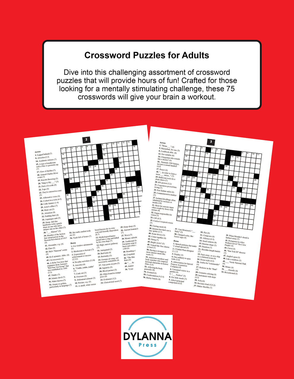 Hard Crossword Puzzles for Adults – Dylanna Publishing