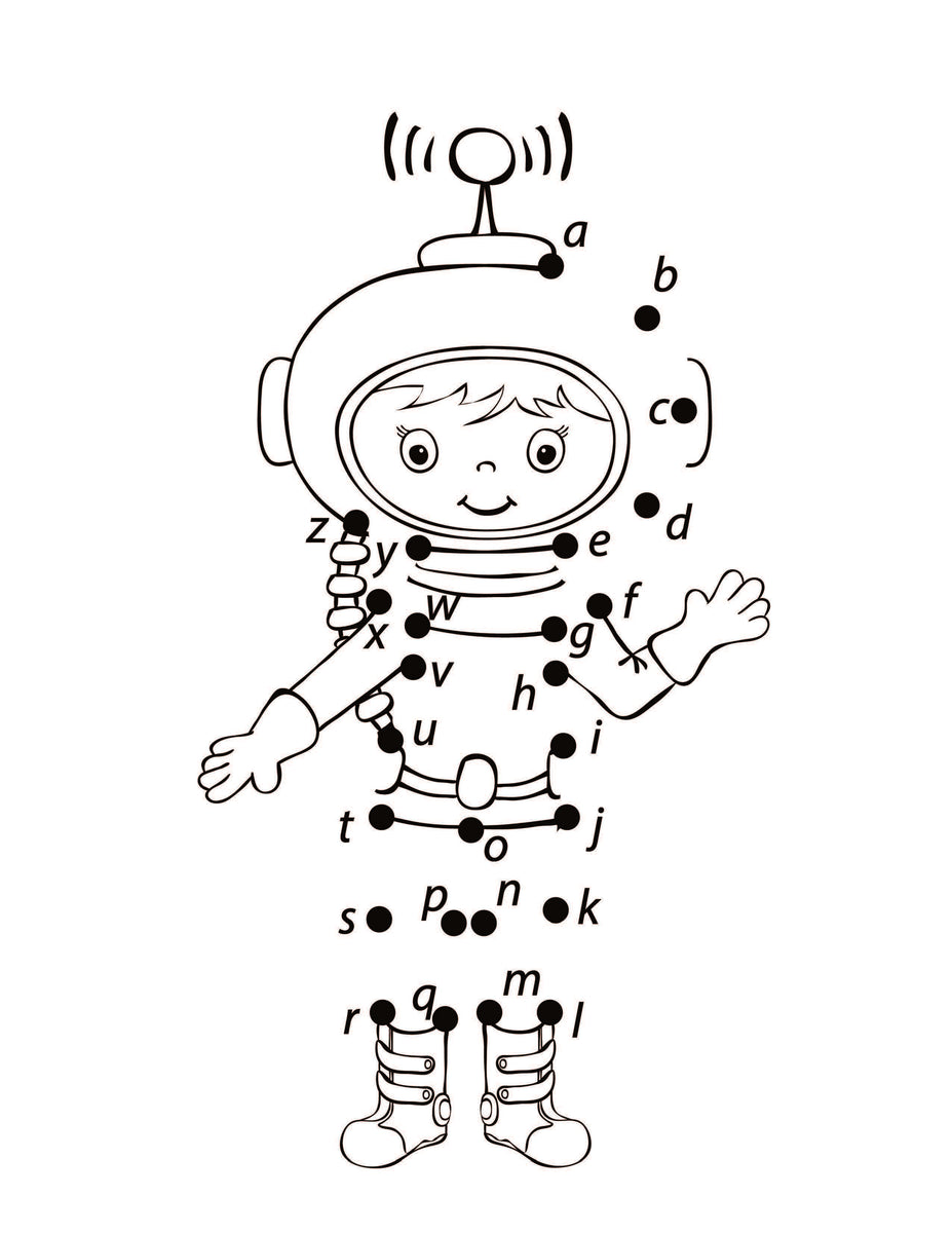 Alphabet Dot-to-Dot Book for Kids: Connect the Dots Puzzles for Fun an ...