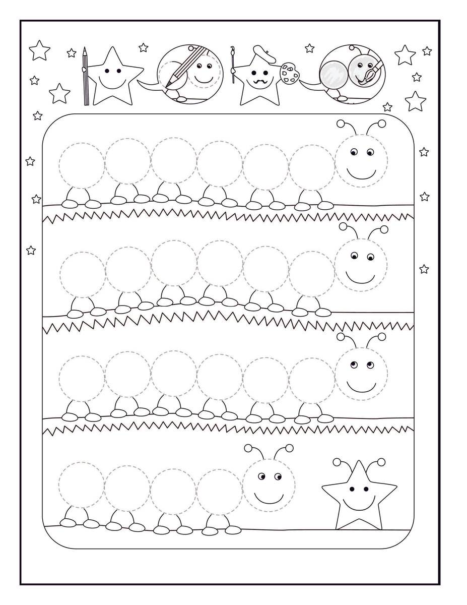 Preschool Tracing Workbook: Shapes to Trace and Color – Dylanna Press