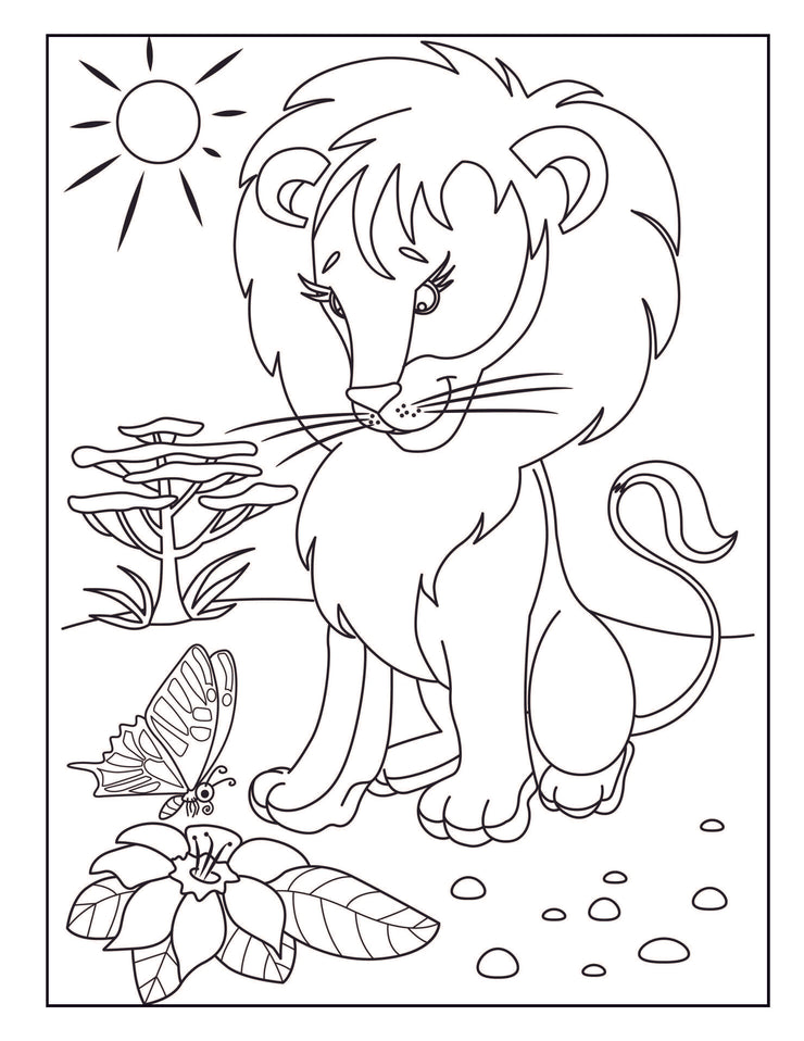 Large Print Coloring Book: Easy Animal Designs – Dylanna Press