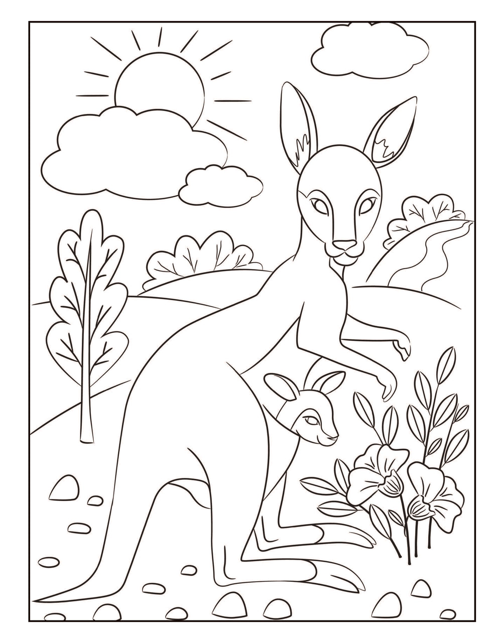 Large Print Coloring Book: Easy Animal Designs – Dylanna Publishing