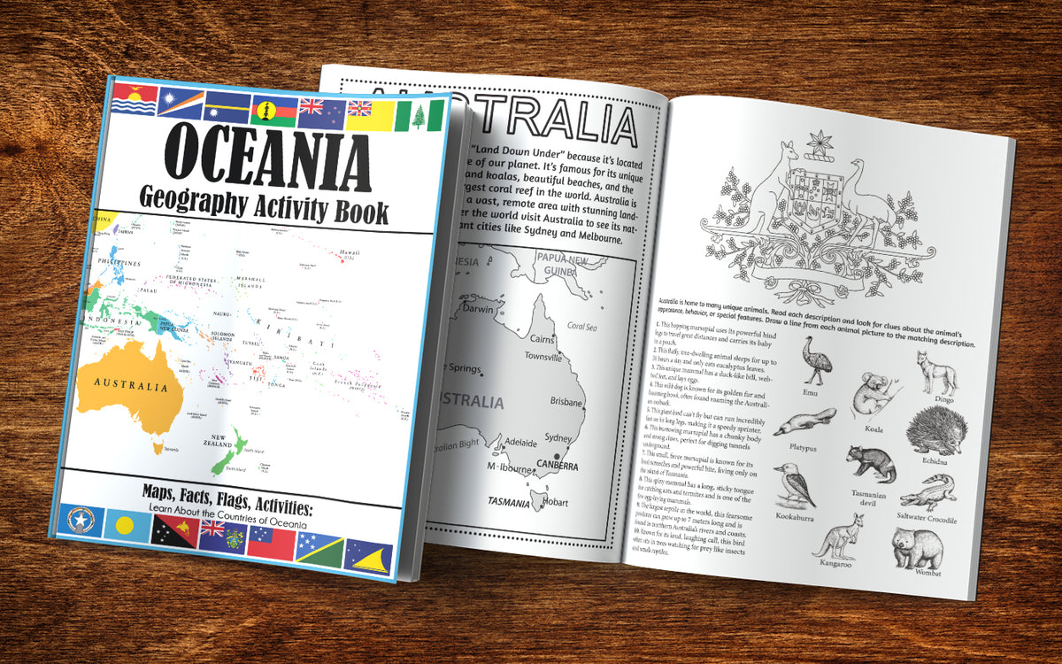 Oceania Geography Activity Book – Dylanna Press